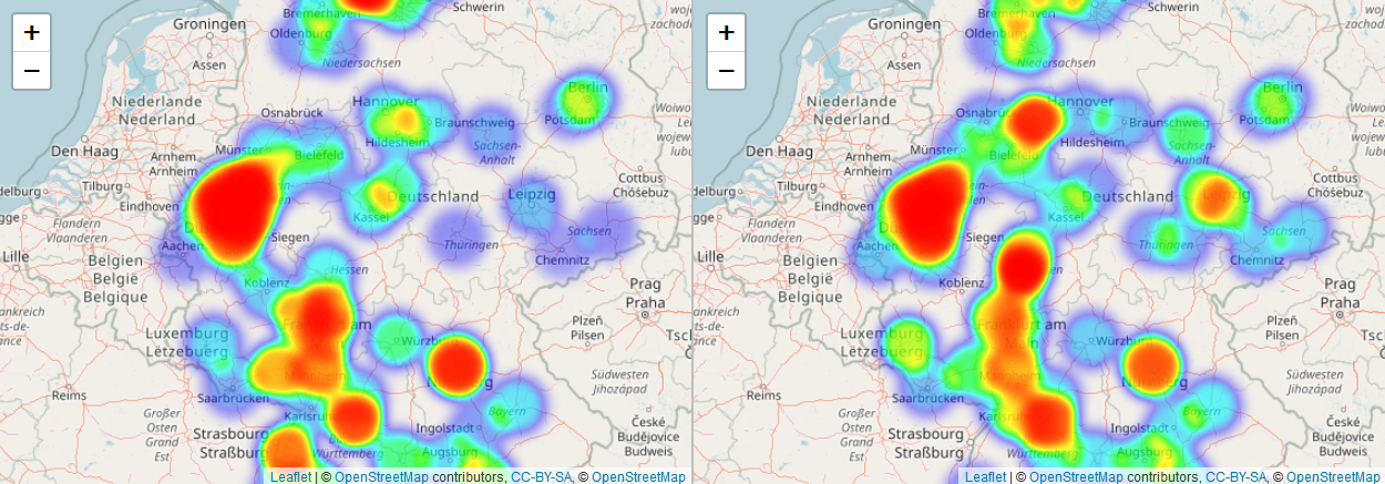 Introduction to Leaflet heatmaps in R - SCDA