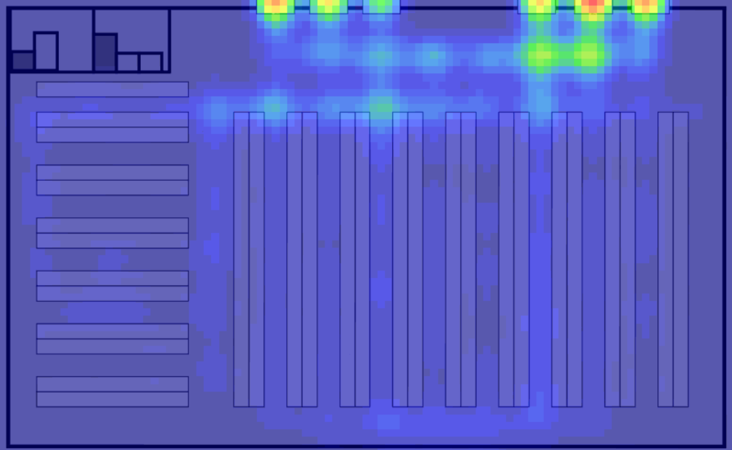 Simulating bottlenecks in internal warehouse transport - SCDA
